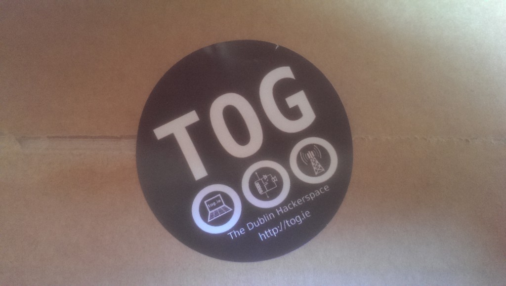 Stickers arrived – Tog Hackerspace