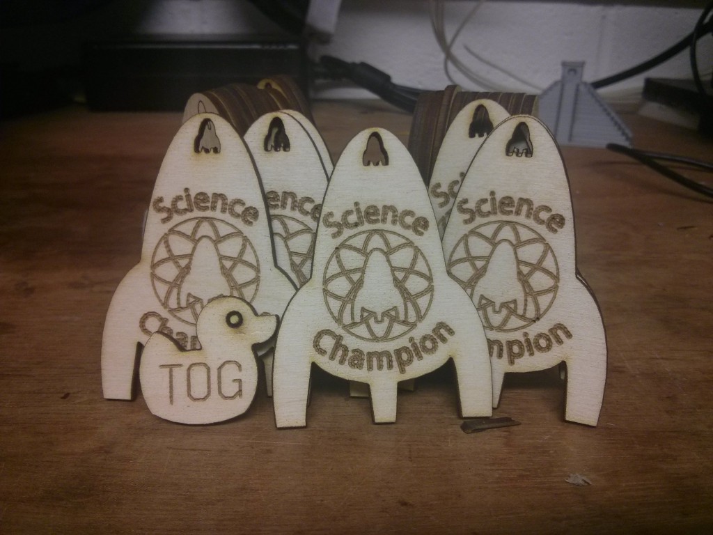 Science Hack Day Badges – Tog Hackerspace